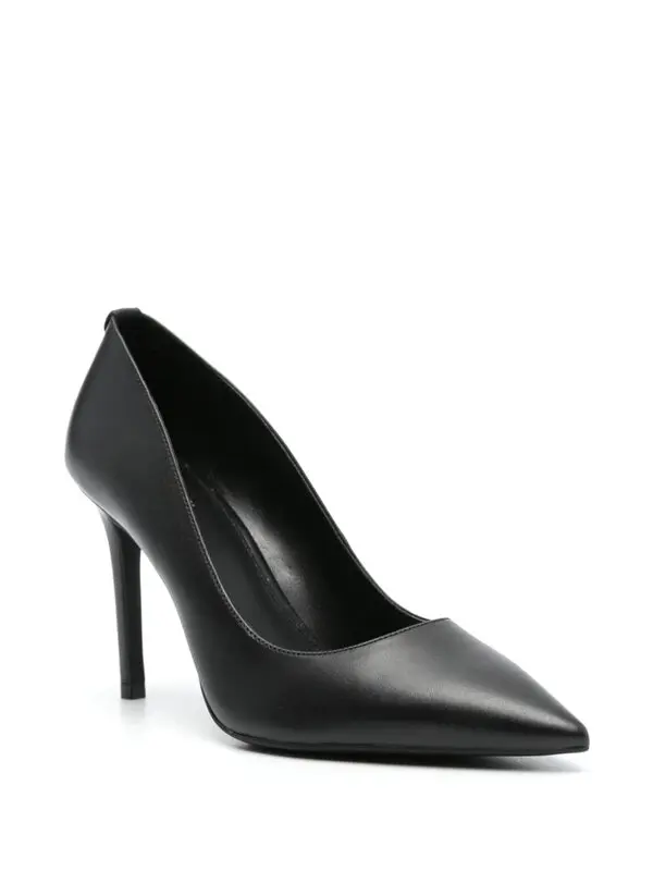 Michael Kors 75mm Alina Flex Leather Pumps - Black