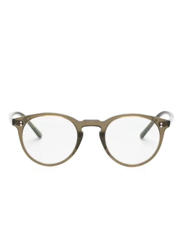 Oliver Spencer O'malley Round-frame Glasses - Green