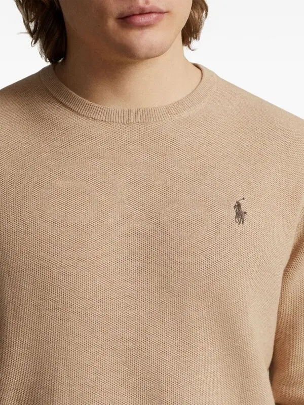 Polo Ralph Lauren Pony-embroidered Jumper - Neutrals