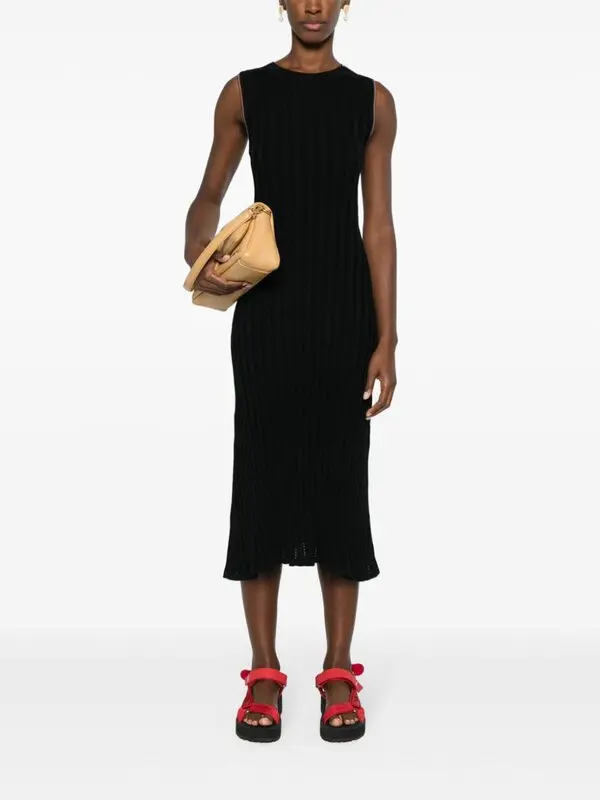 Paul Smith Stripe-trim Ribbed Maxi Dress