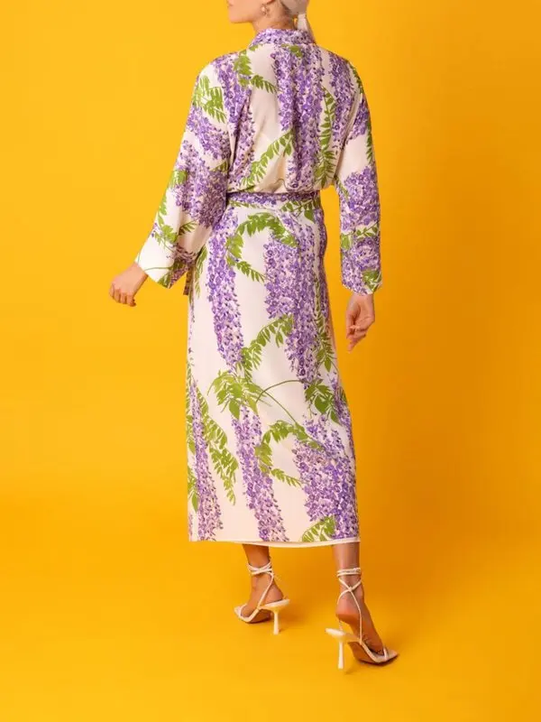 Bernadette Floral-print Silk Wrap Dress