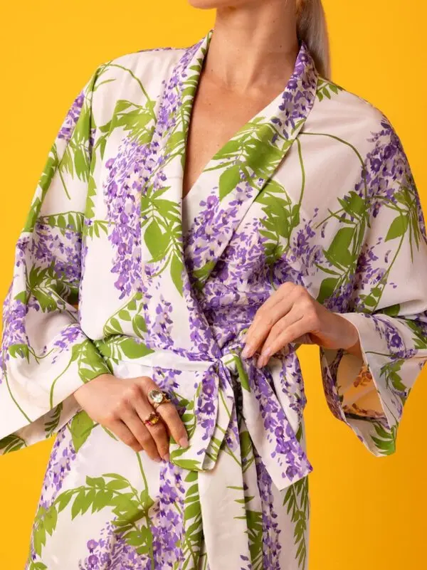 Bernadette Floral-print Silk Wrap Dress