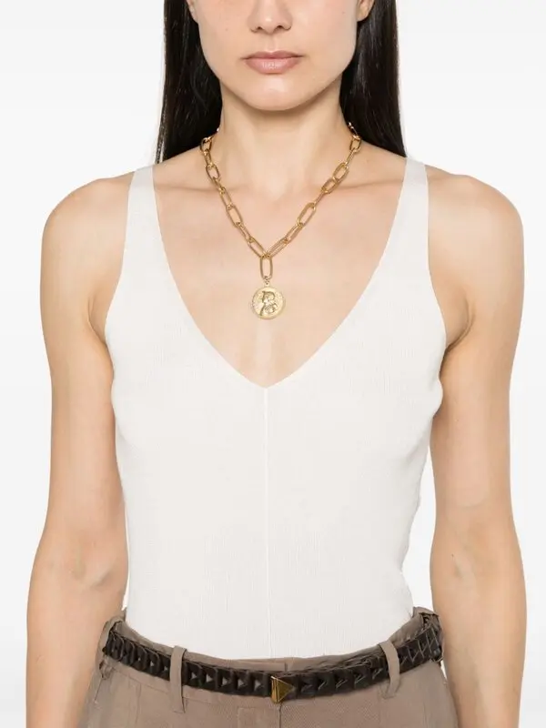 JOSEPH Ribbed Knit Tank Top - White