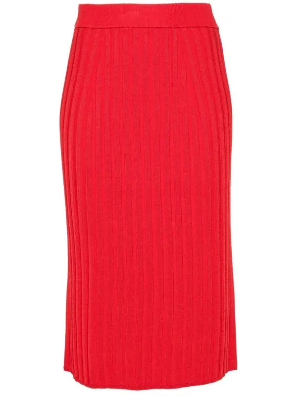 JOSEPH Chunky Ribbed Knit Skirt
