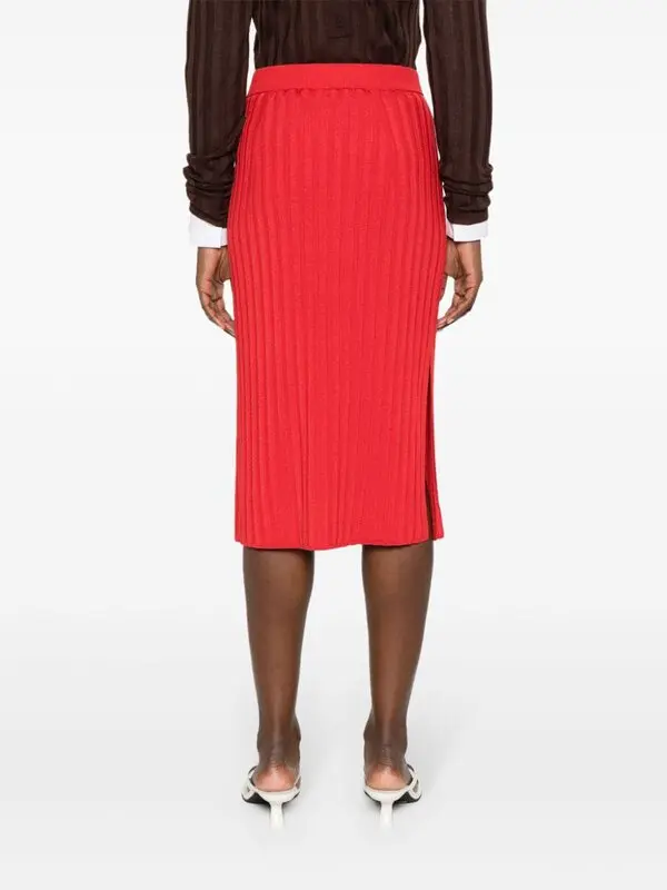 JOSEPH Chunky Ribbed Knit Skirt