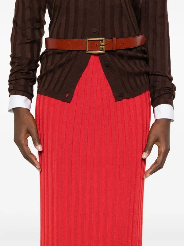 JOSEPH Chunky Ribbed Knit Skirt