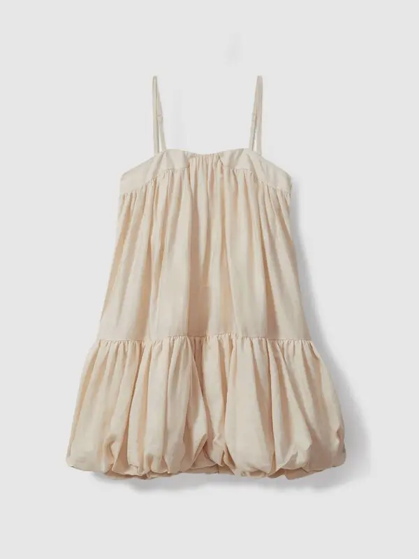 REISS Emery Bubble Hem Mini Dress