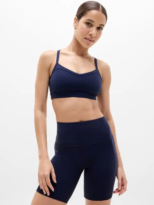 Athleta Vital Sports Bra A-c - Navy