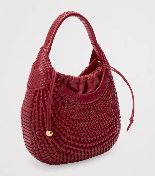 Loewe Leather Diamond Top-handle Basket Bag - Red