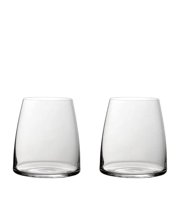 VILLEROY & BOCH Set Of 2 Crystal Metrochic Tumblers - Clear