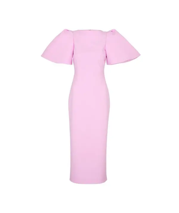 Solace London Lora Crepe Midi Dress
