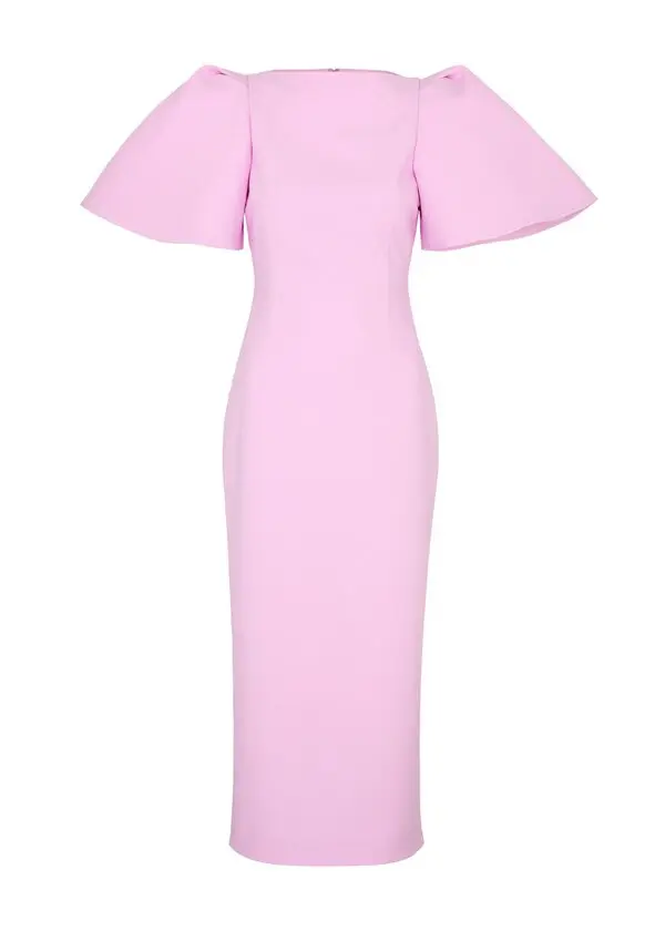 Solace London Lora Crepe Midi Dress