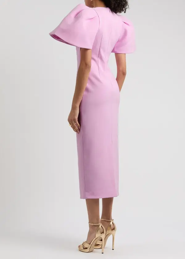 Solace London Lora Crepe Midi Dress