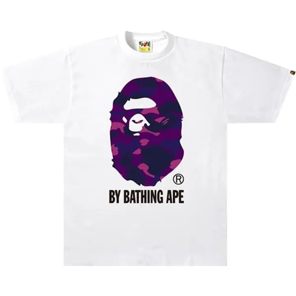 A BATHING APE Color Camo Tee - White