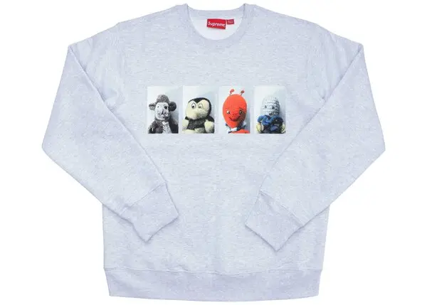 Supreme Mike Kelley Ahhyouth! Crewneck Sweatshirt - Ash Grey