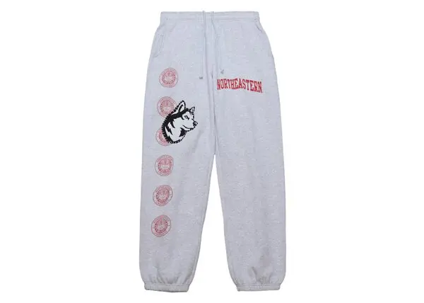 TRAVIS SCOTT X Mitchell & Ness Northeastern Huskies Classic Sweatpants - Heather Gray