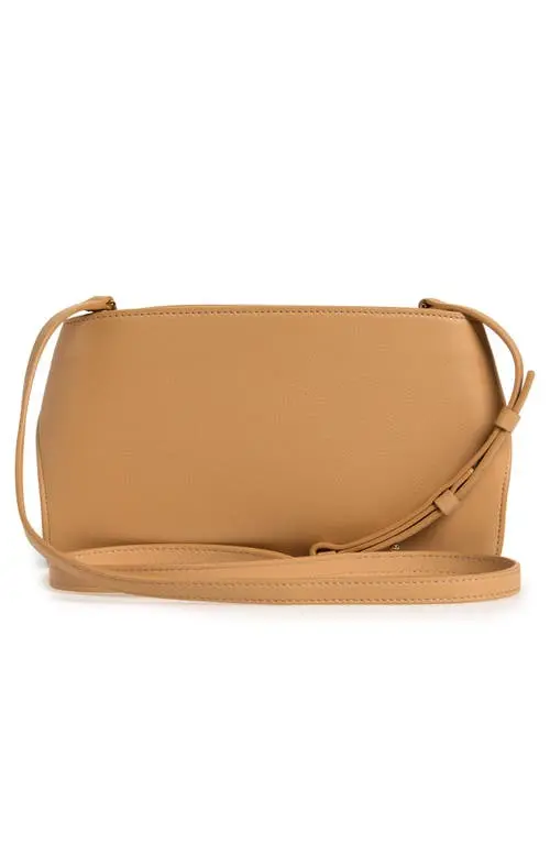 FERRAGAMO Hug Soft Leather Convertible Bag - Light Camel