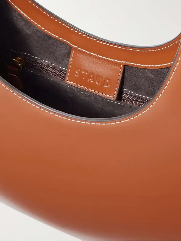 Staud Moon Leather Tote - Tan