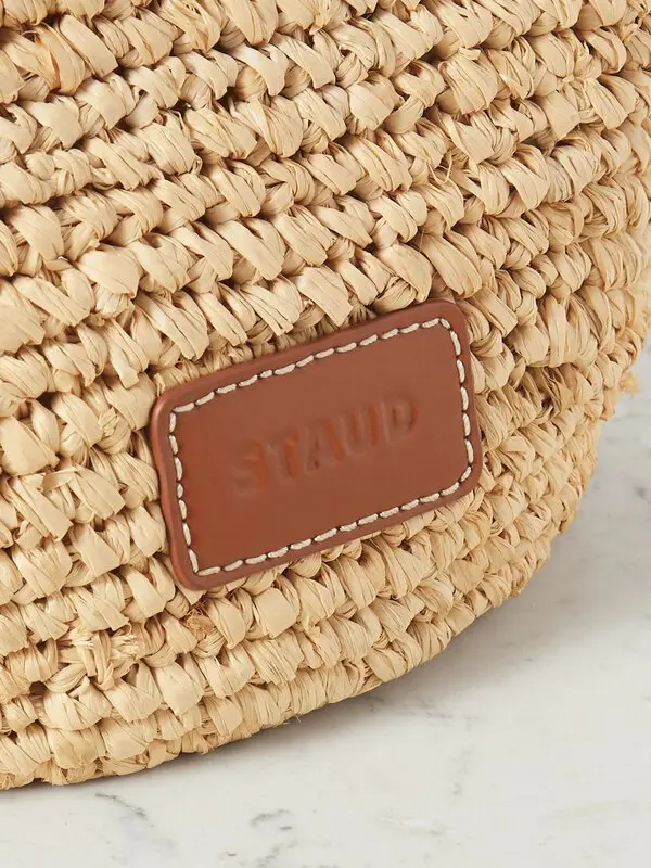 Staud Sienna Mini Raffia Tote - Brown