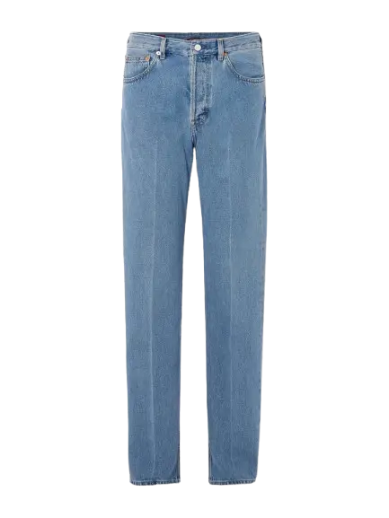 Gucci Low-rise Straight Leg Jeans - Mid Denim