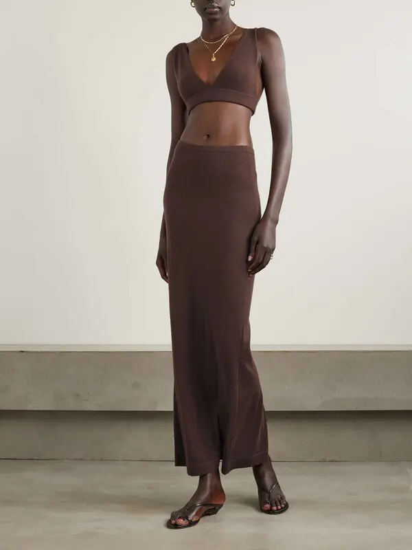 Eterne Emma Cashmere Maxi Skirt
