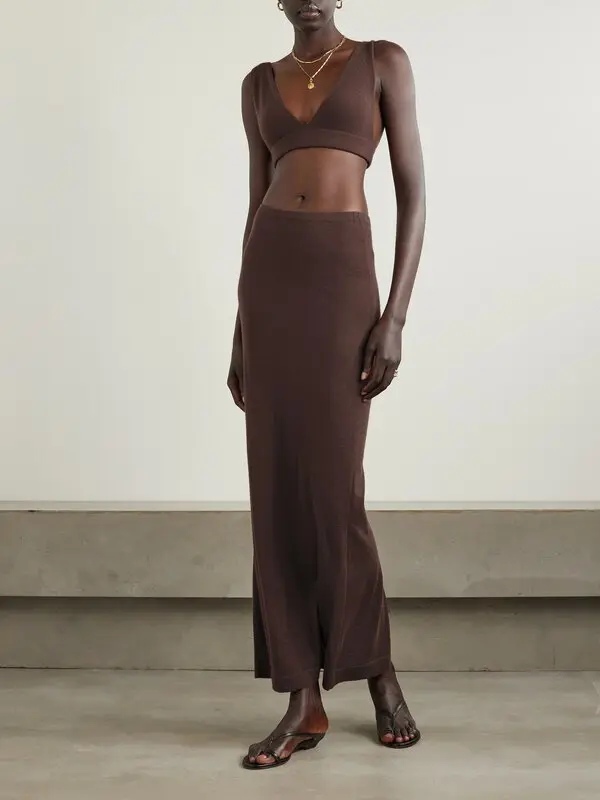 Eterne Emma Cashmere Maxi Skirt