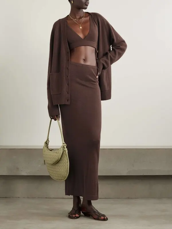 Eterne Emma Cashmere Maxi Skirt