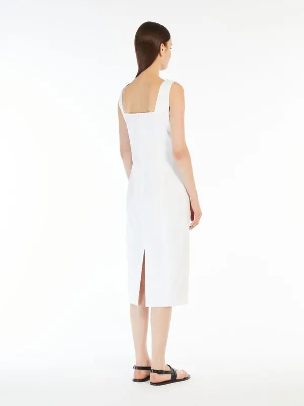max mara princess dress Max Mara Jersey Princess Dress - Ecru