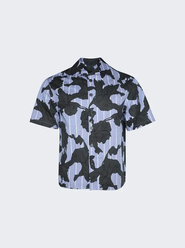 Neil Barrett Bowling Shirt - Blue