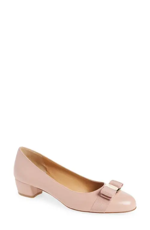 FERRAGAMO Vara Soft Pump - Rose