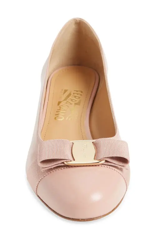 FERRAGAMO Vara Soft Pump - Rose