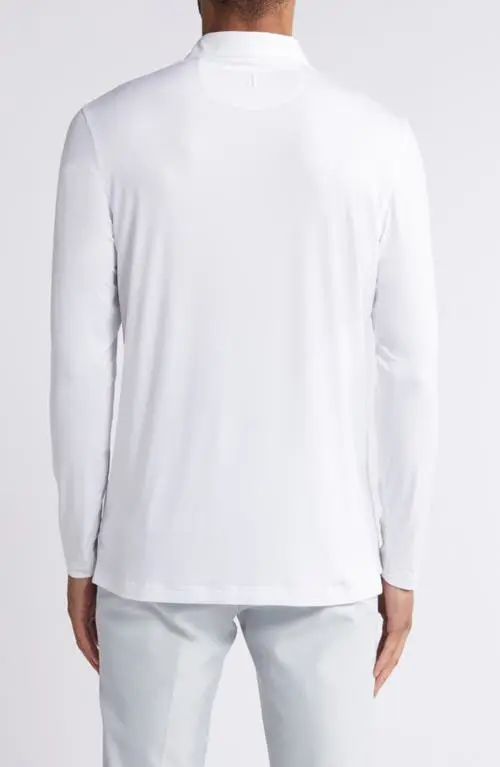 Johnnie-o Swing Long Sleeve Performance Polo - White