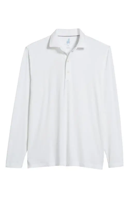 Johnnie-o Swing Long Sleeve Performance Polo - White