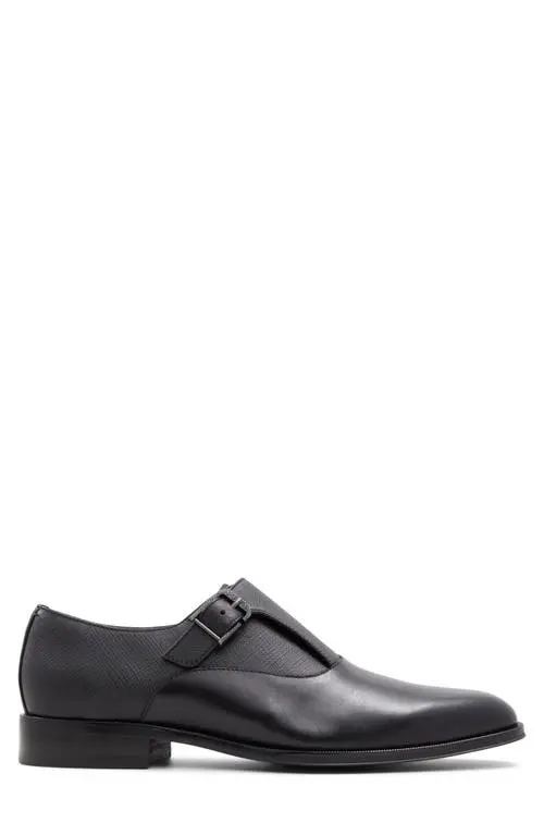 Aldo Buckled Monk Strap Leather Shoe