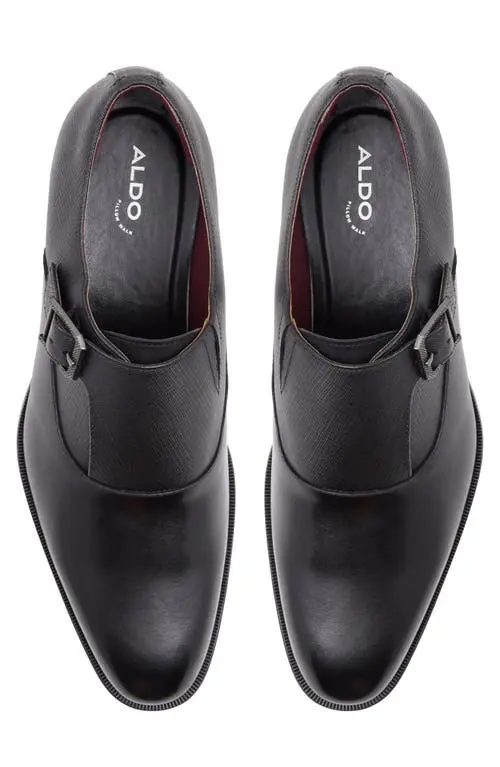Aldo Buckled Monk Strap Leather Shoe