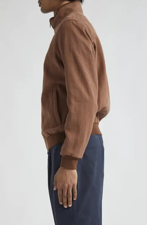 Thom Sweeney Linen Bomber Jacket