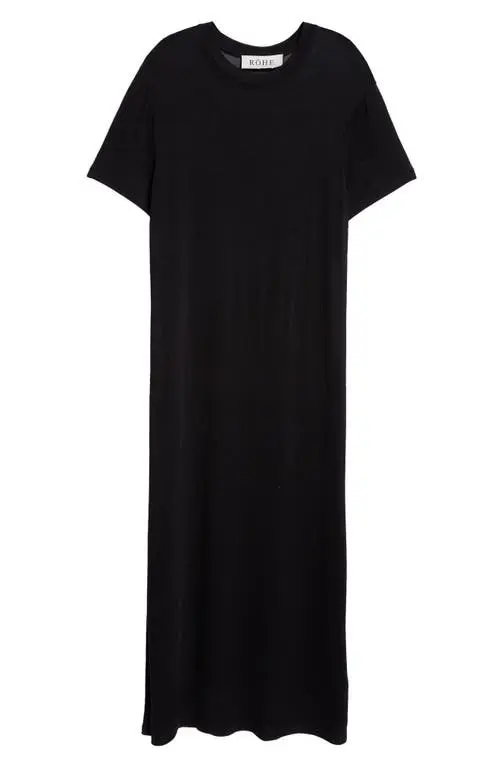 black maxi t shirt dress Spanx AIRESSENTIALS MAXI T-SHIRT DRESS IN VERY BLACK  Love Marlow