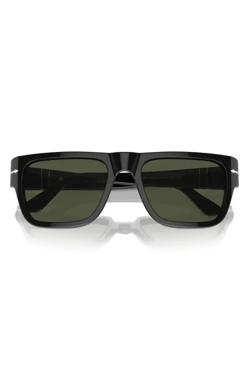 Persol 55mm Square Sunglasses - Black