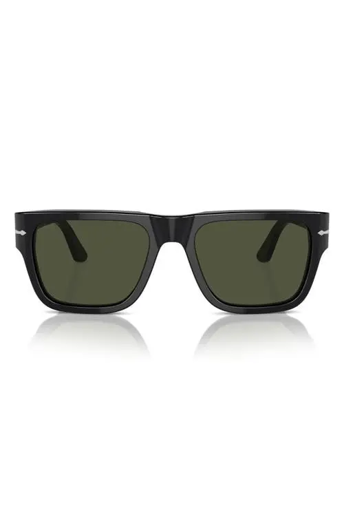 Persol 55mm Square Sunglasses - Black