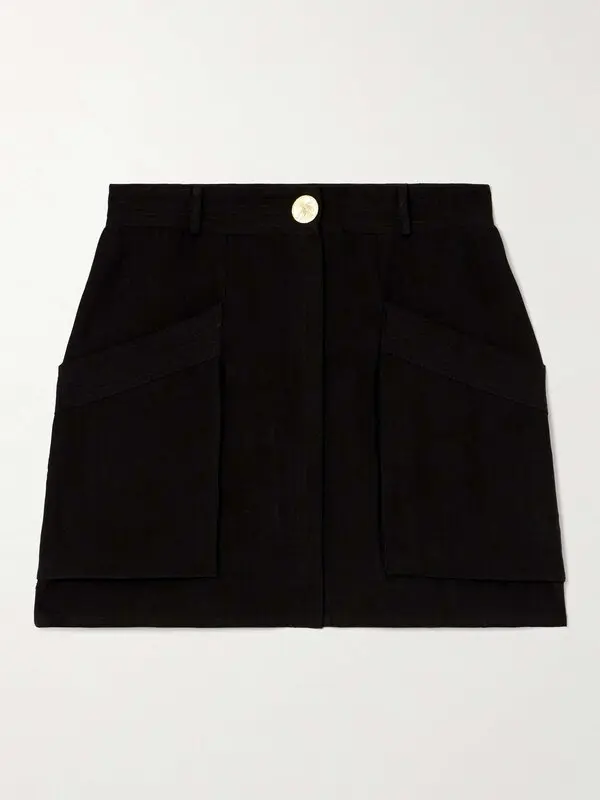 Le Kasha Izbat Organic Linen Mini Skirt
