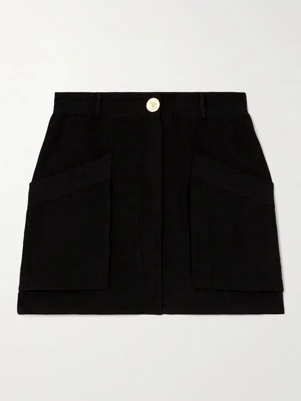 Le Kasha Izbat Organic Linen Mini Skirt