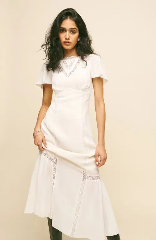 sachin and babi light blue dress Square Satin A-Line Empire Sleeveless Long Wedding Dress Ivory / US 14