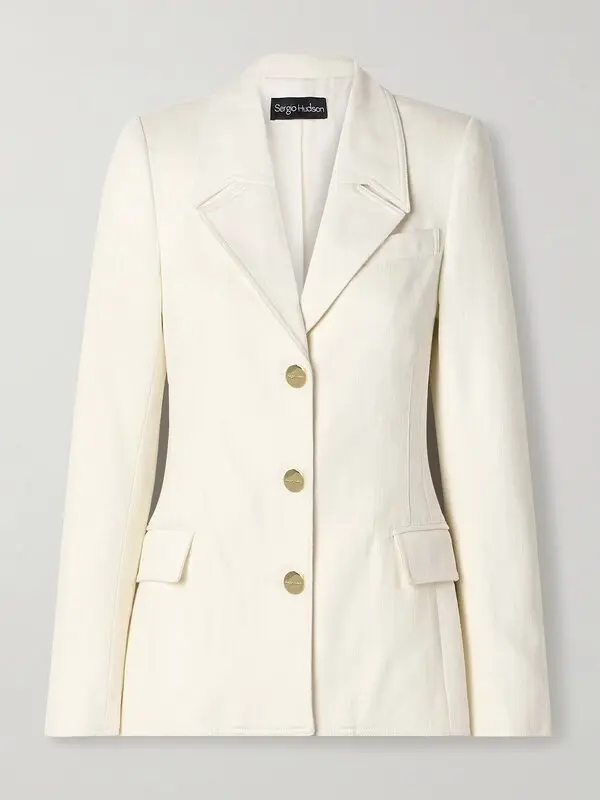 SERGIO HUDSON Cotton-twill Blazer