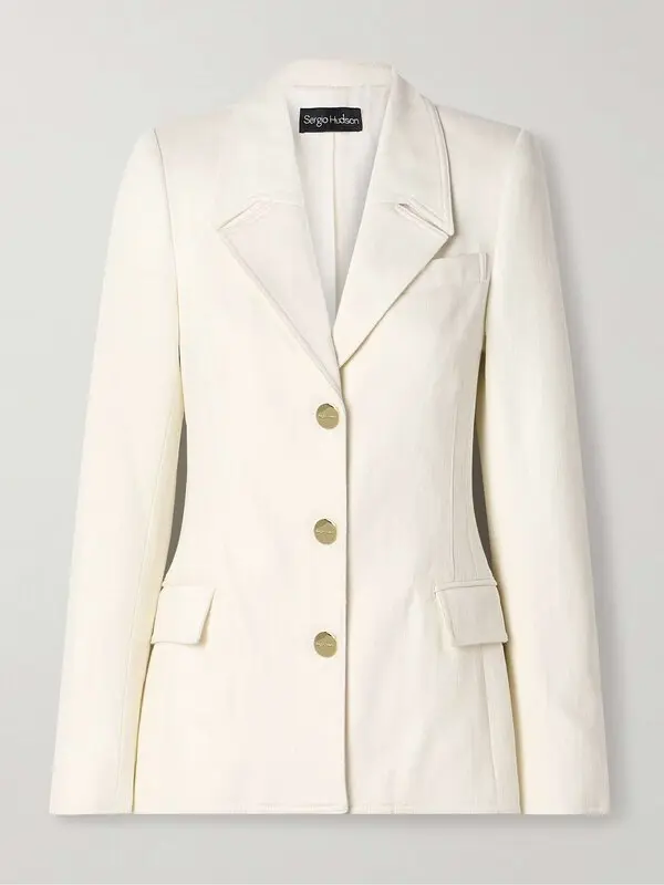 SERGIO HUDSON Cotton-twill Blazer