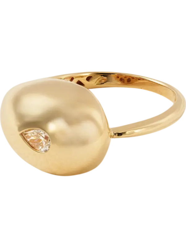 Mateo Water Droplet 14-karat Diamond Ring - Gold