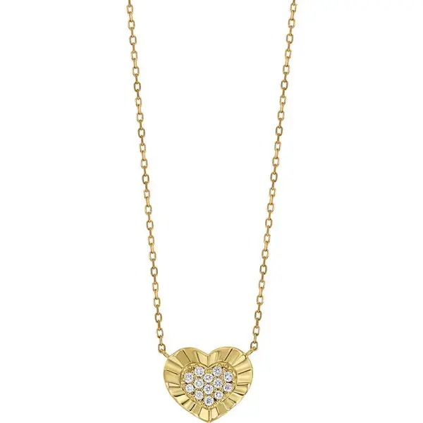 Bony Levy Icon Diamond Heart Pendant Necklace - 18k Yellow Gold