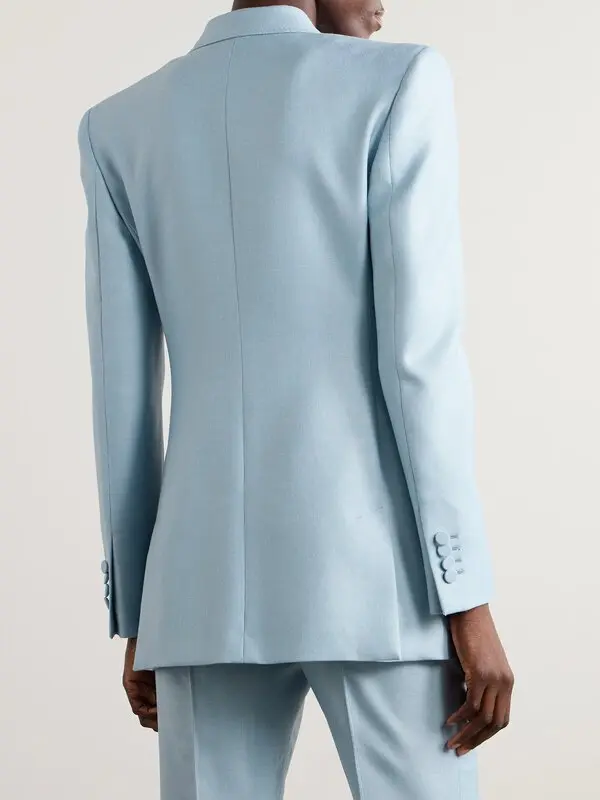 Gabriela Hearst Gavin Double-breasted Blazer - Blue