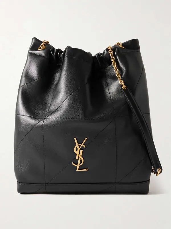 Saint Laurent Jamie Quilted Leather Shoulder Bag - Black