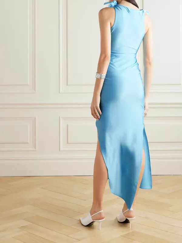 coperni blue dress Rylee & Cru Women Primrose Maxi Dress Light Blue Plaid Light Blue / XL main image 0