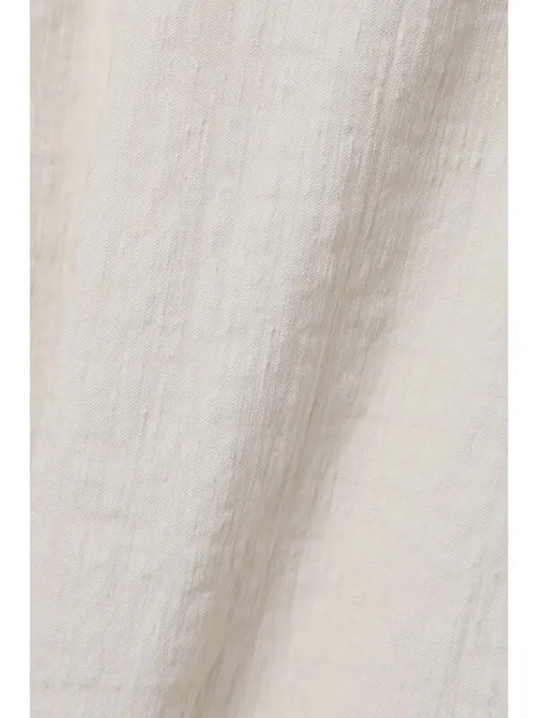 Brandon Maxwell The Fae Crinkled Flared Trousers - Gray